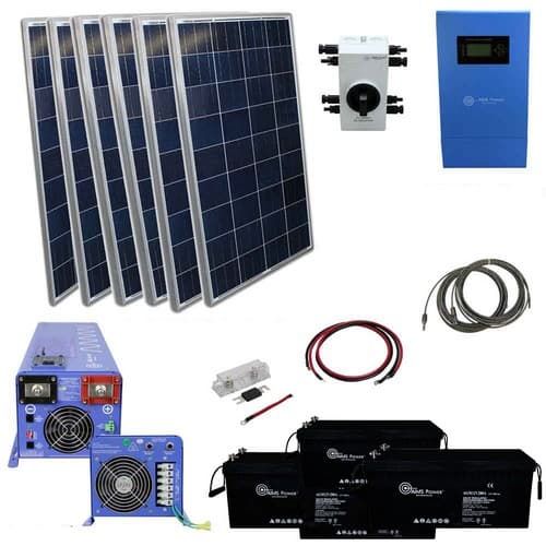 AIMS Power, KITB-4K48240, 720 Watt Solar With 4000 Watt Pure Sine Power ...