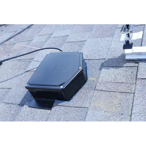 EZ Solar, JB-1.XL.OR, XL Rooftop PV Junction Box - Metal Flashing ...