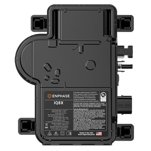 Enphase, IQ8X-80-M-US, IQ8X Microinverter, compatible with 72-cell PV modules, 240V, 380VA peak ...
