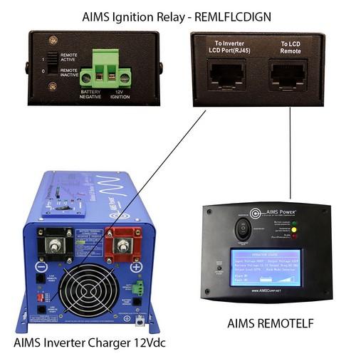 AIMS Power, REMLFLCDIGN, Ignition / Relay Power on/off. Compatible with ...